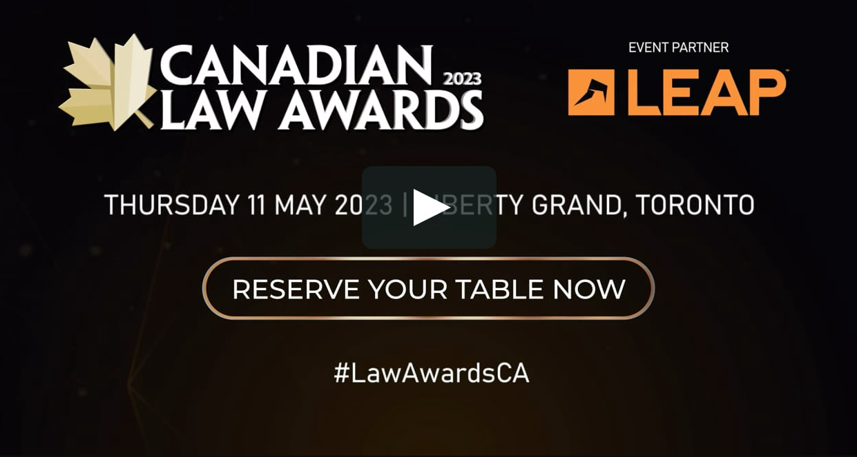 Join us for an unforgettable night at the Canadian Law Awards 2023 ...