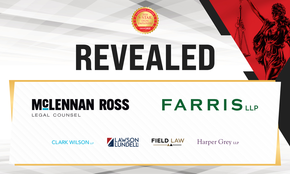 Canadian Lawyer announces the top regional law firms in Western Canada ...