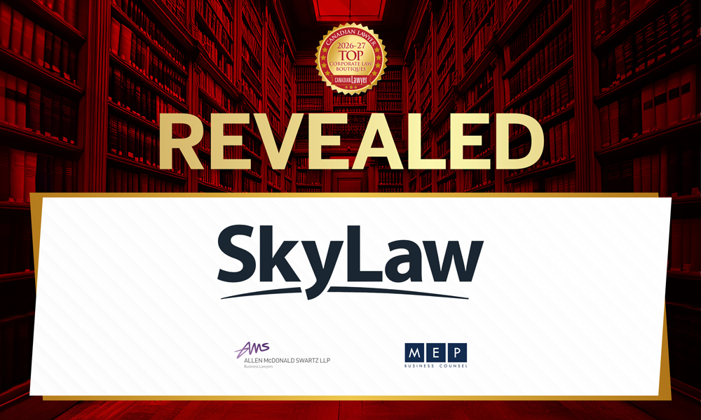 Top 10 corporate law boutiques for 2026–27 unveiled by Canadian Lawyer ...