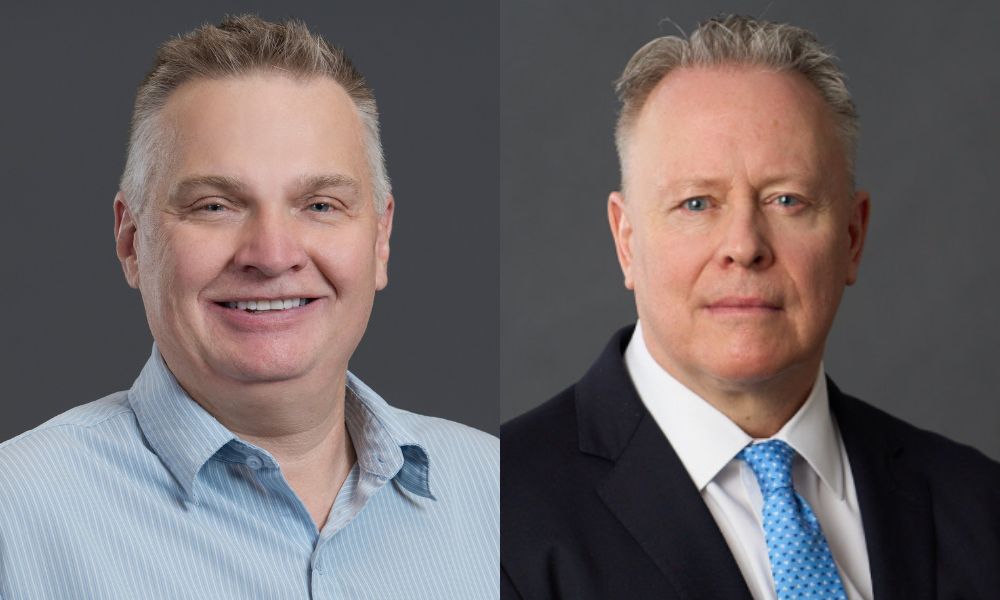 Alberta law society president Bud Melnyk, president-elect Jim Lutz ...