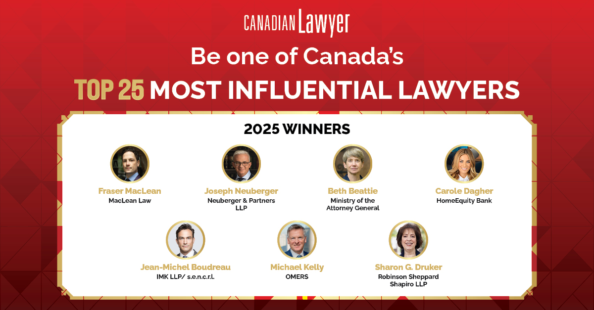 The search is on: Top 25 Most Influential Lawyers 2026 | Canadian Lawyer