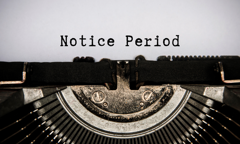 Worker resigns with one day's notice, cites medical reasons for sudden ...